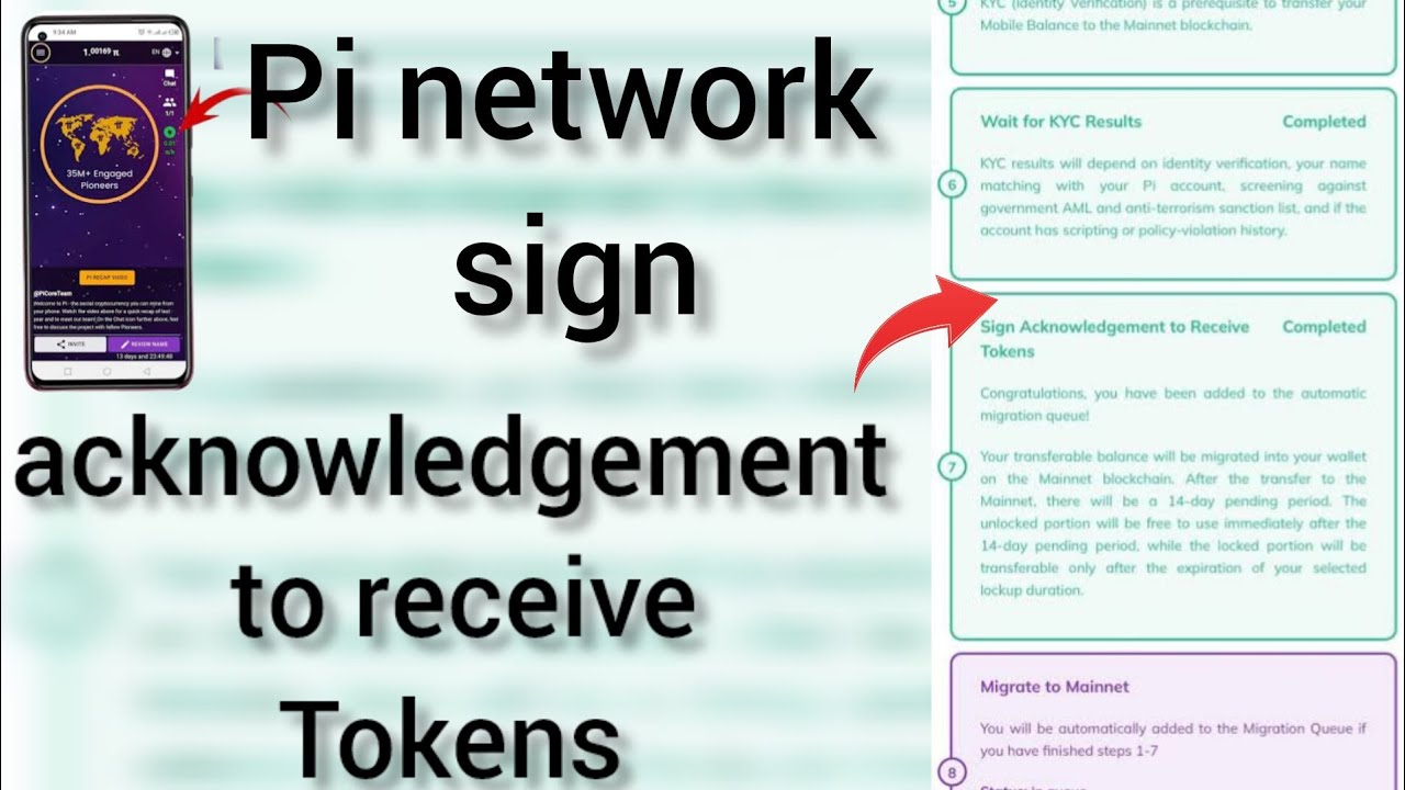 pi network sign acknowledgement to receive tokens|sign acknowledgement ...