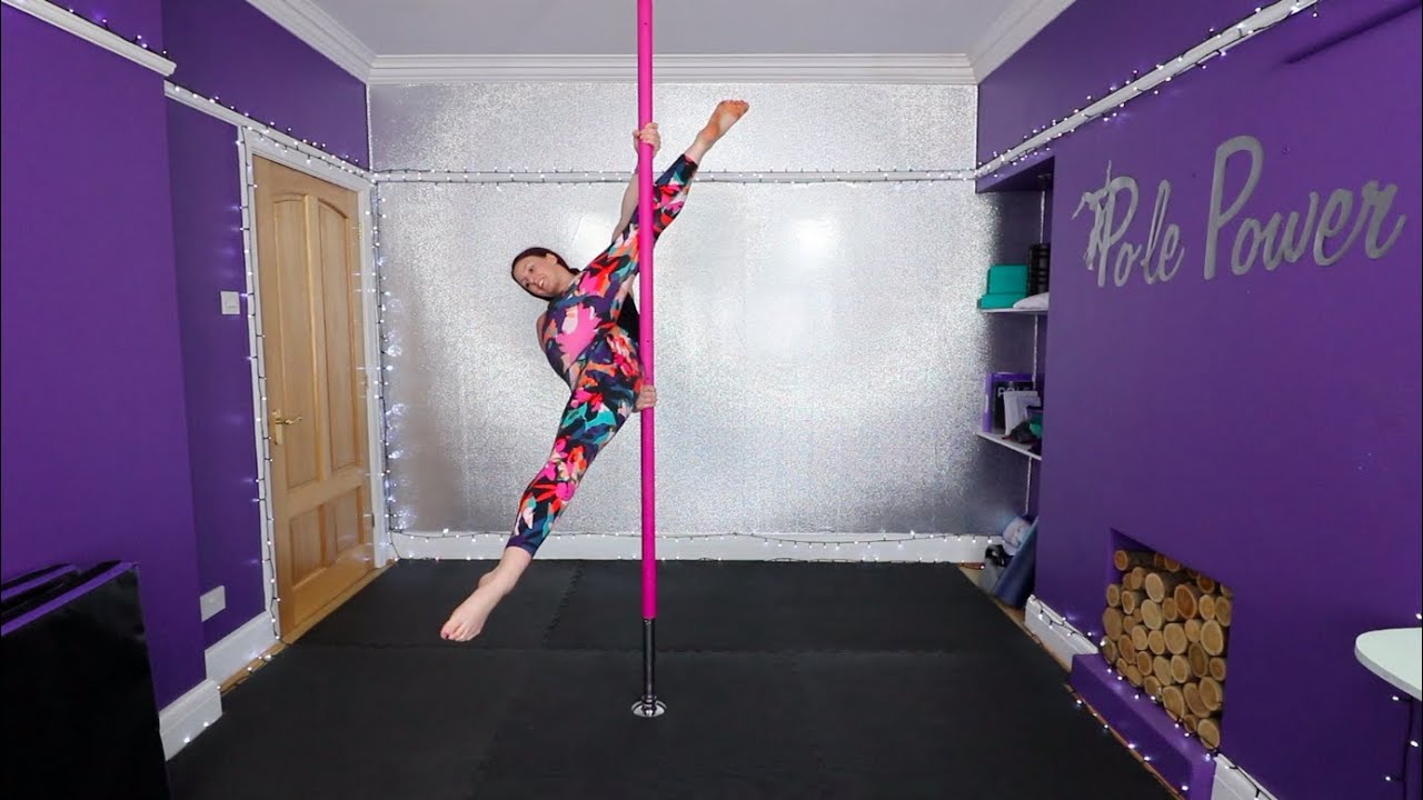 Pole Tutorial: Knotty Jasmine Split from Side Pose - YouTube