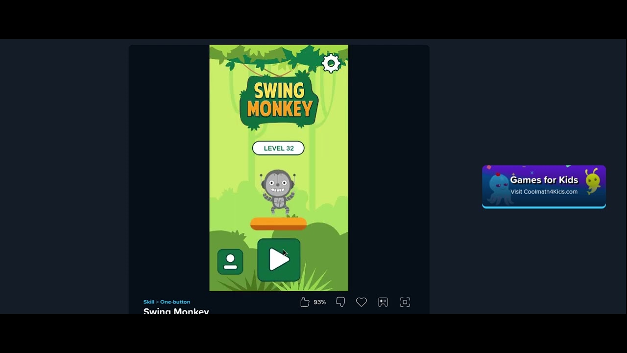 Swing Monkey Gameplay - YouTube