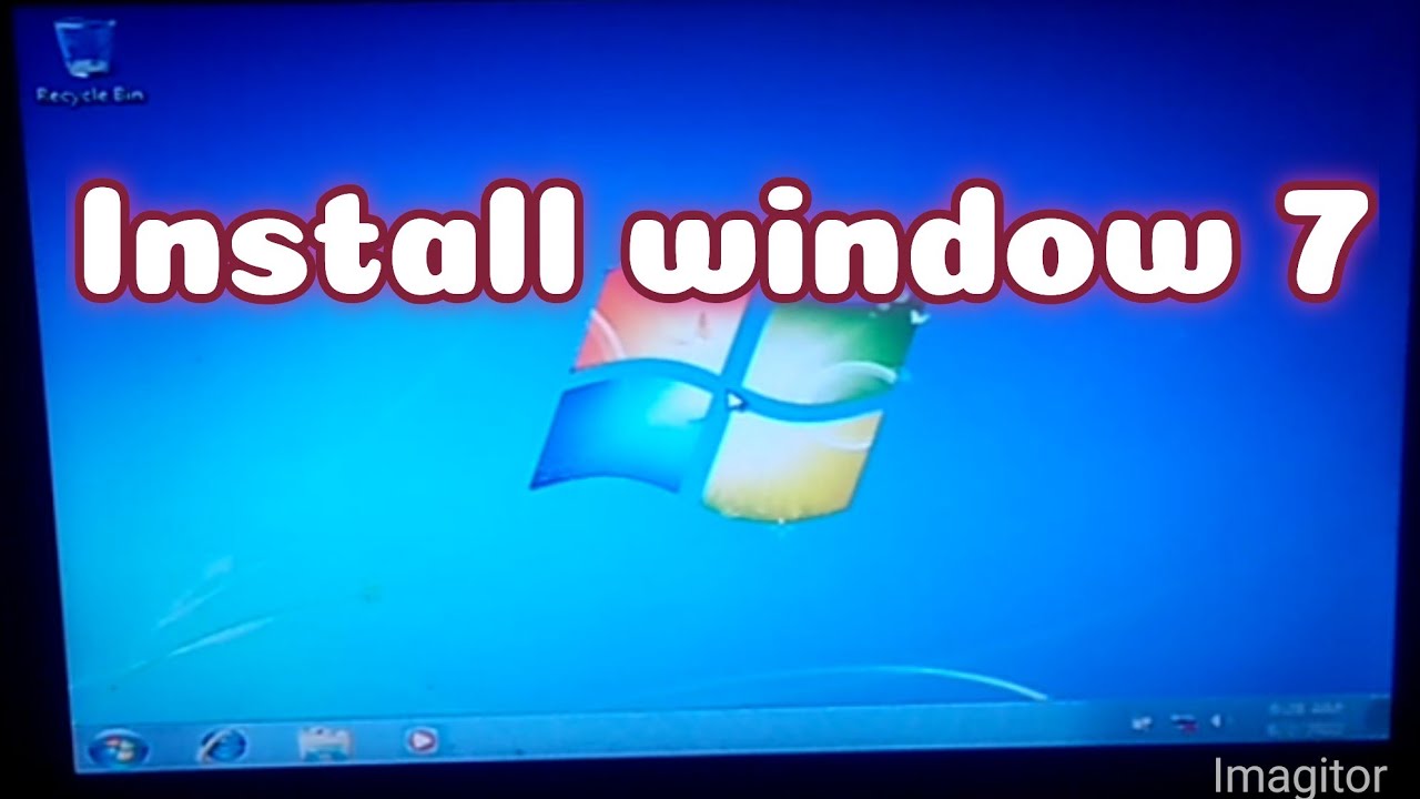 how to install window 7 seven in every laptop and pc - YouTube