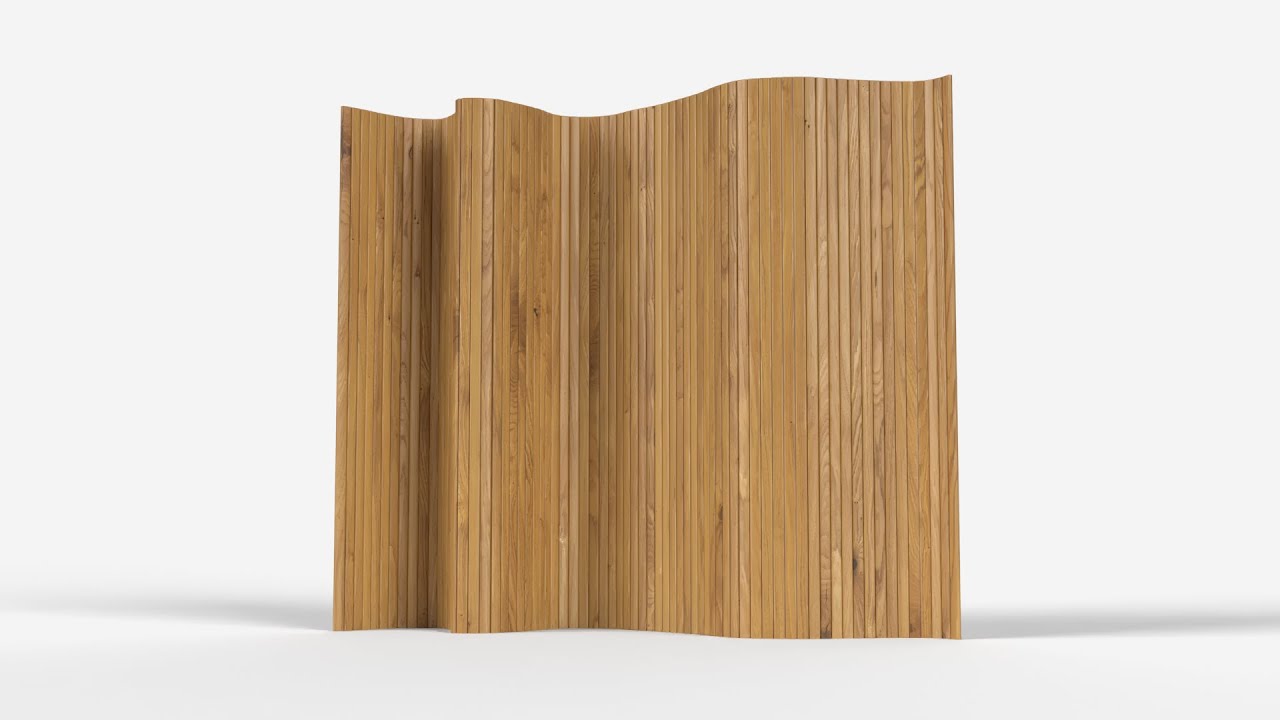 Wooden Privacy Screen 3D Model - YouTube