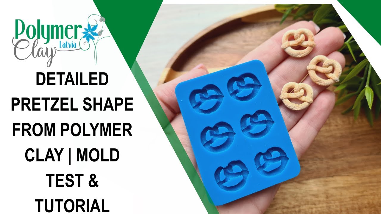 Detailed Pretzel Shape from Polymer Clay | Mold Test & Tutorial - YouTube
