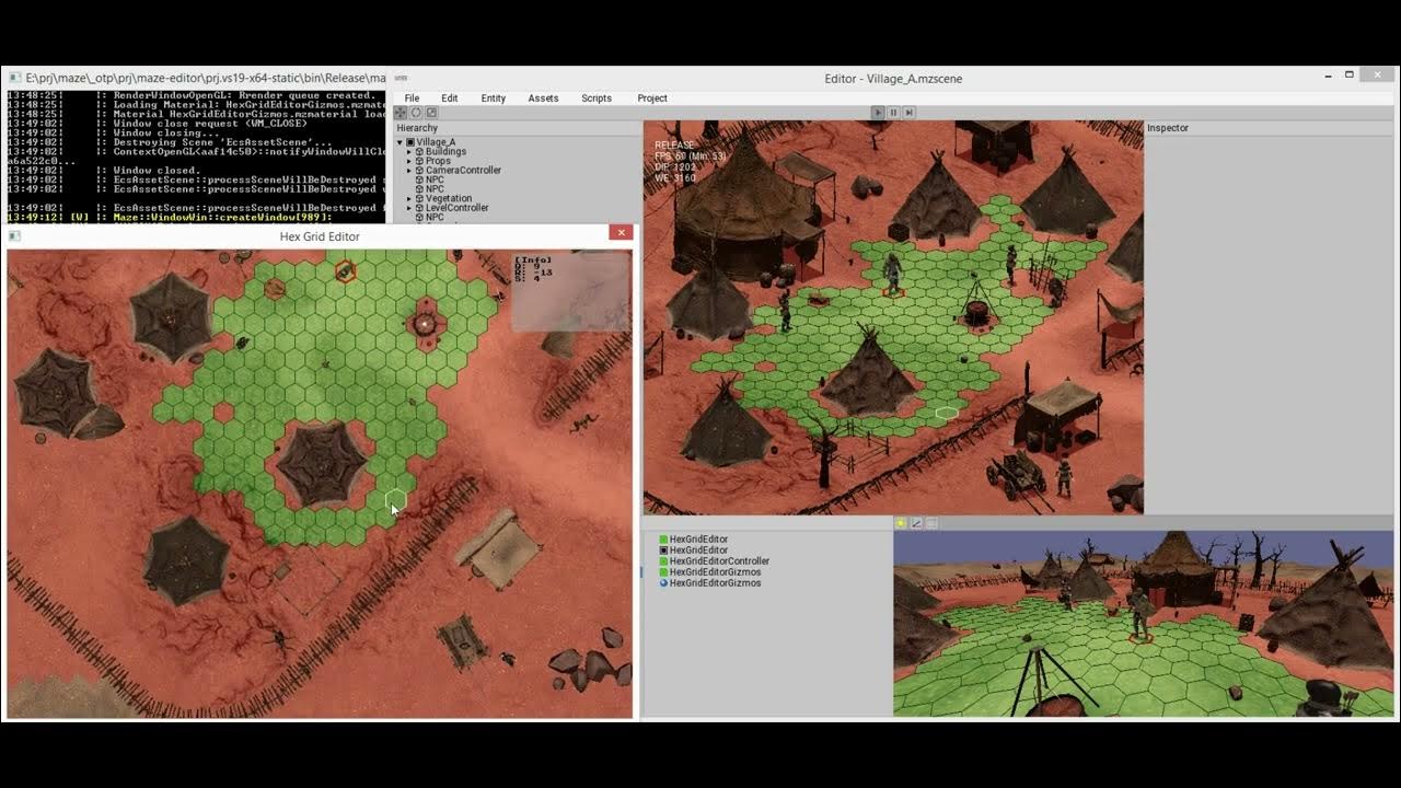 MAZE CRPG - Hex Grid Editor (WIP) - YouTube