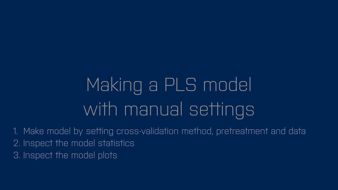 Making a PLS model - YouTube
