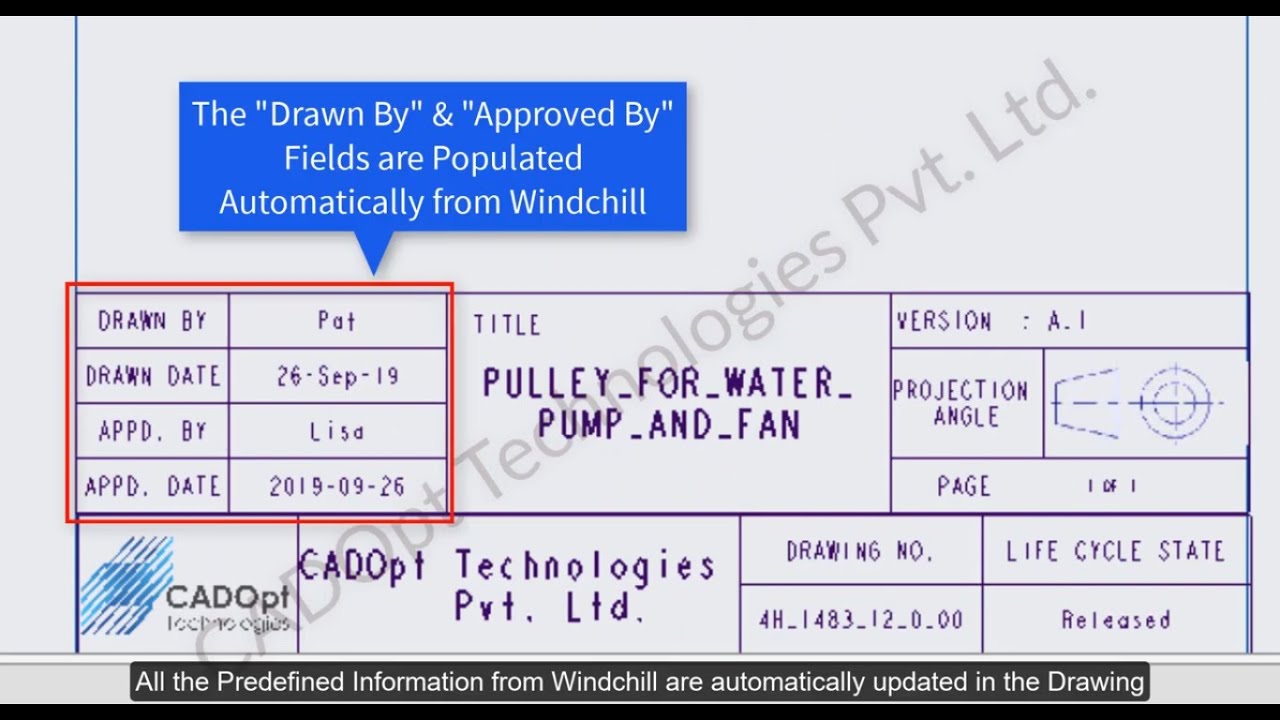Automated Updation of Approver Name in Creo Drawings from Windchill ...