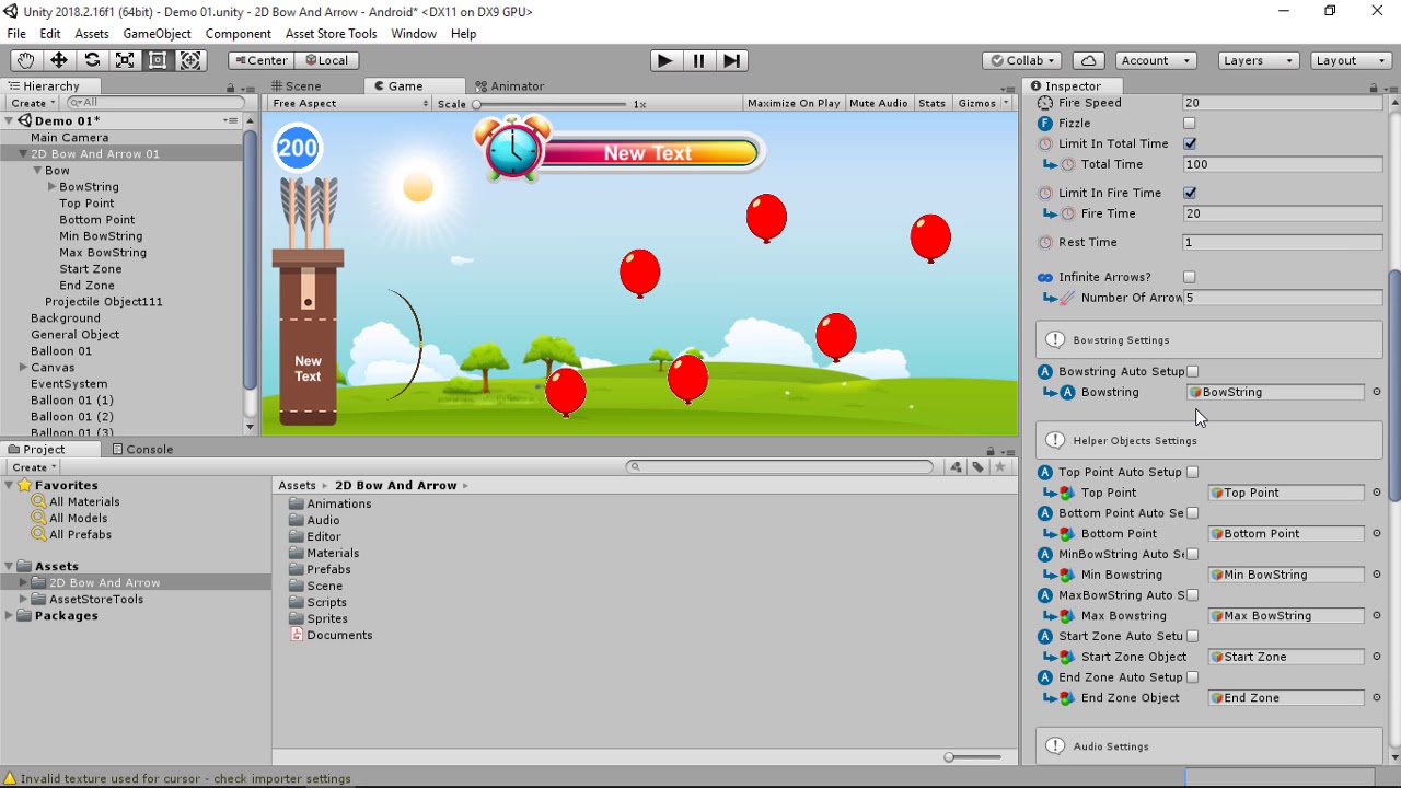 2D archery game demo - YouTube