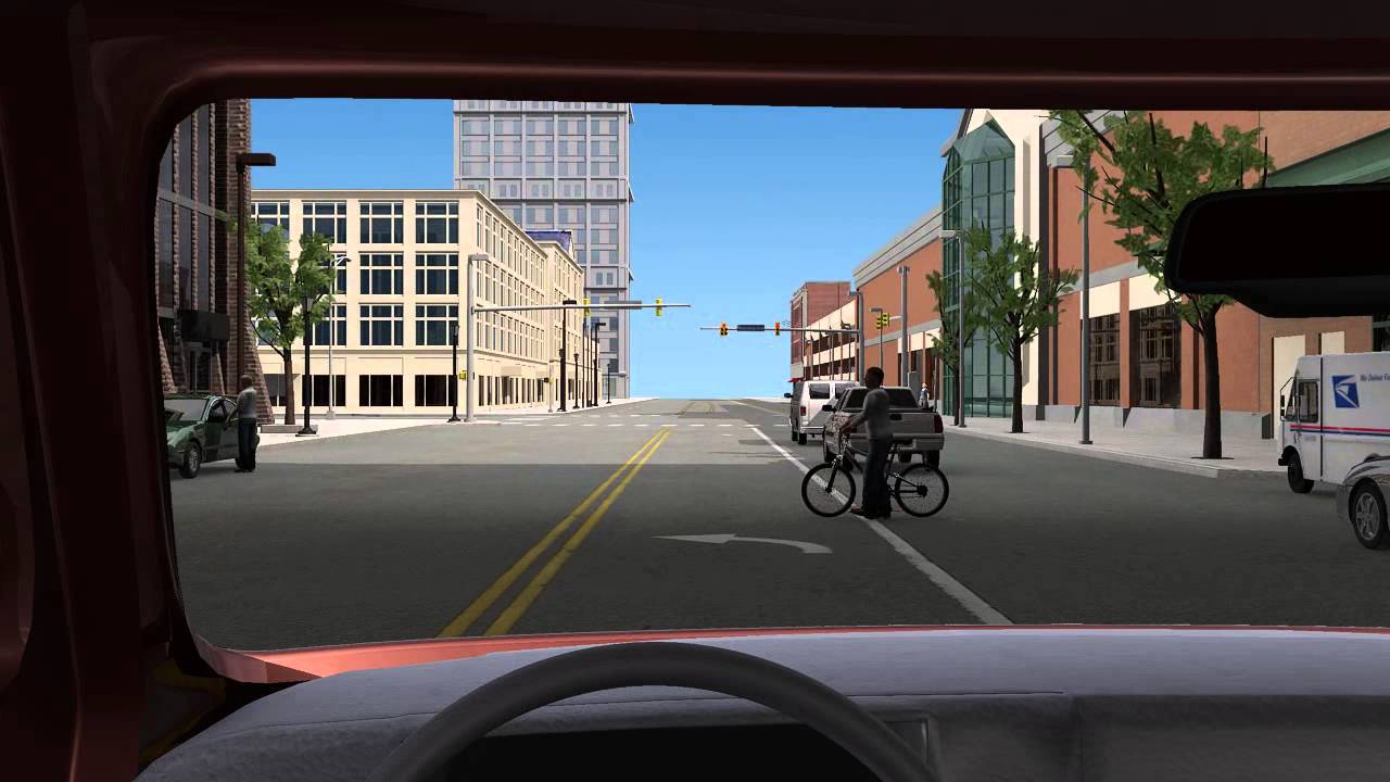 3D Crash Animation - Van and Bicycle Accident - YouTube