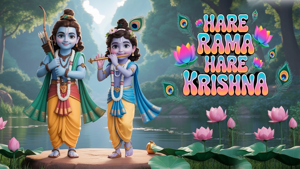 Hare Rama Hare Krishna | 108 Times Chanting | Divine Mantra for Peace ...