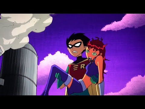 Teen Titans 3x4 - Robin Catches Starfire From Falling - YouTube