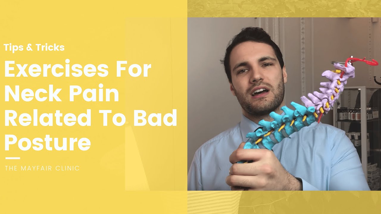 Exercises For Neck Pain Related To Bad Posture - YouTube