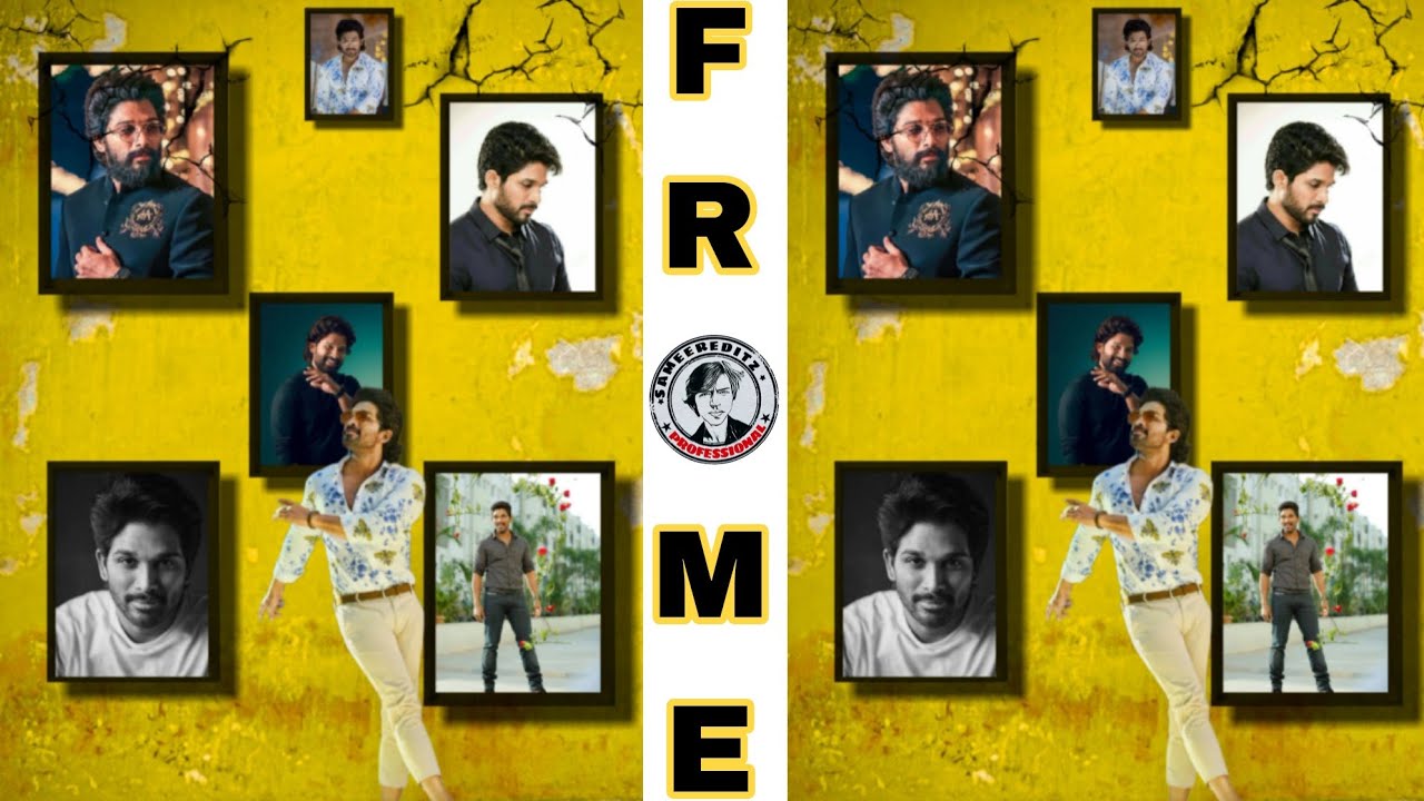 New Viral Wall Frame Photo Editing || PicsArt New Frame Photo Editing - Sameer Editz ☺️ - YouTube
