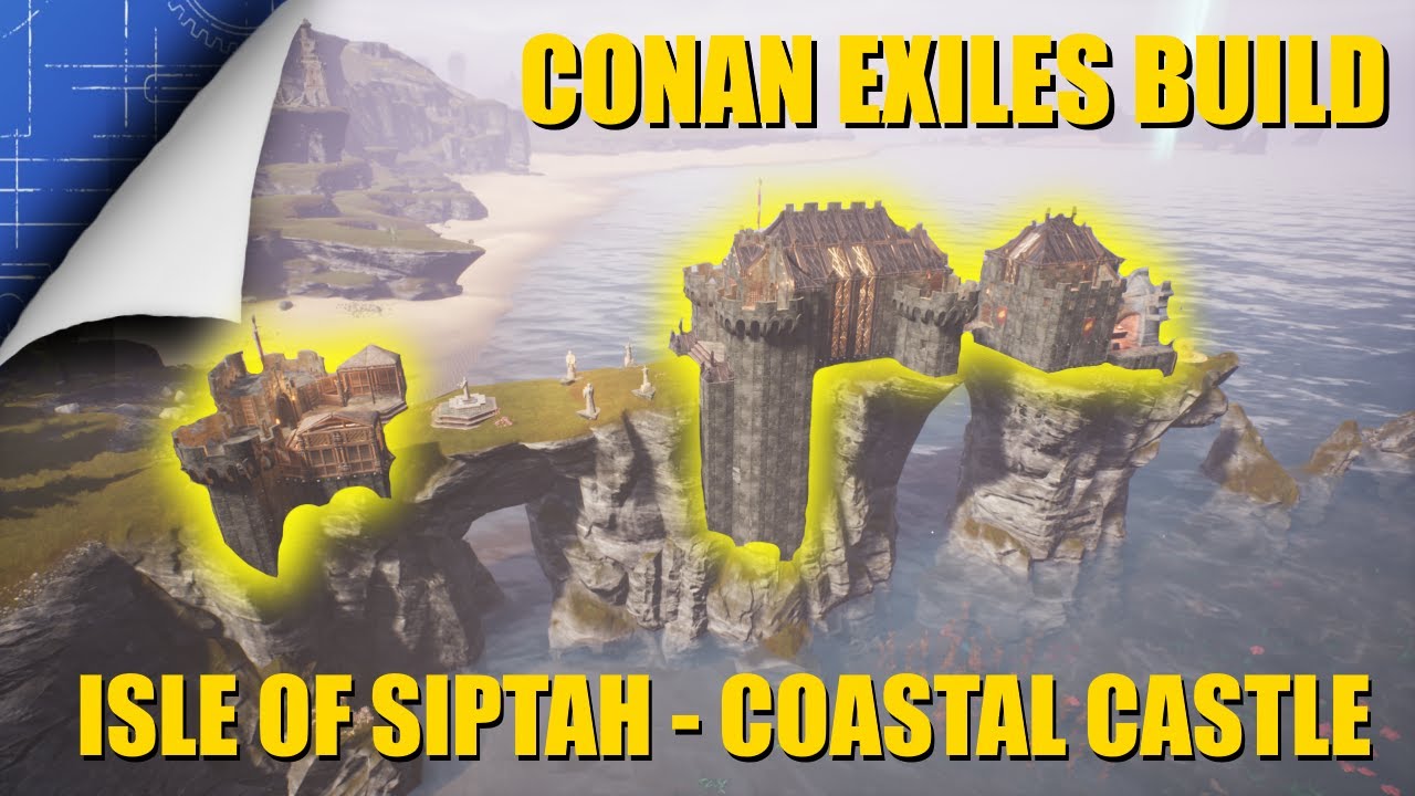 Conan Exiles - Blueprint Builds - Coastal Castle (PC - Mods) - YouTube