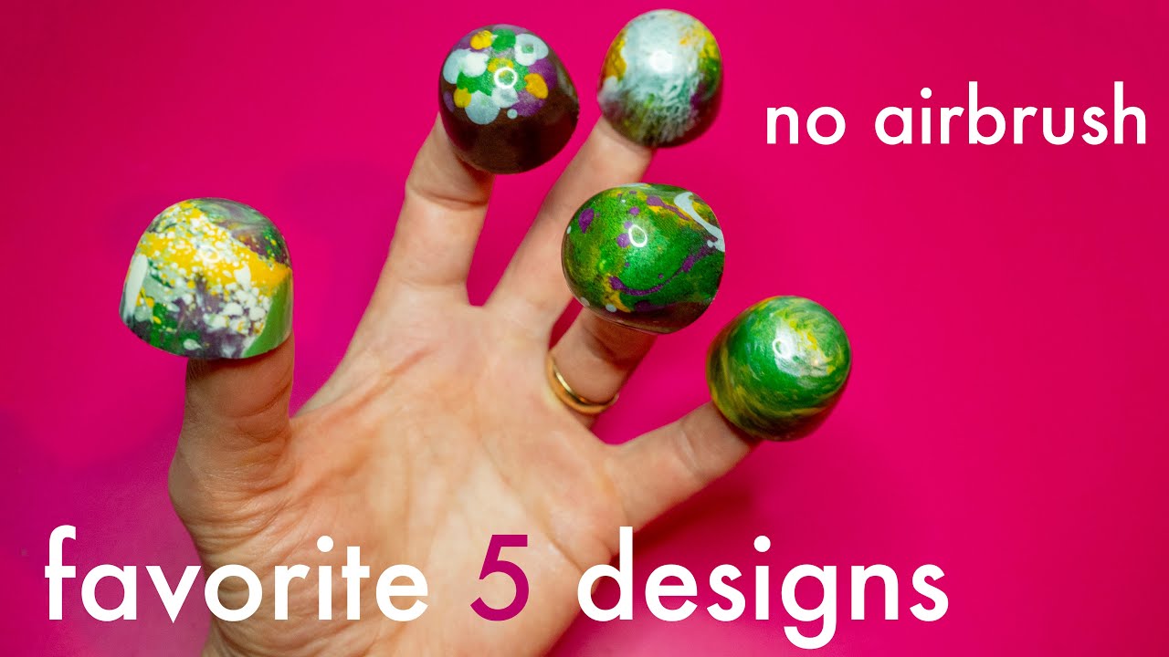 Get Creative: 5 Chocolate Bon Bon Designs (No Airbrush!) - YouTube