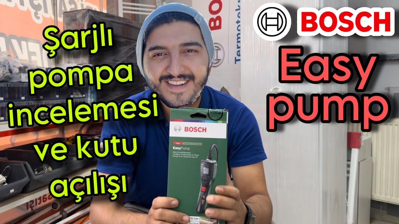 BOSCH EASYPUMP ŞARJLI POMPA İNCELEMESİ - YouTube