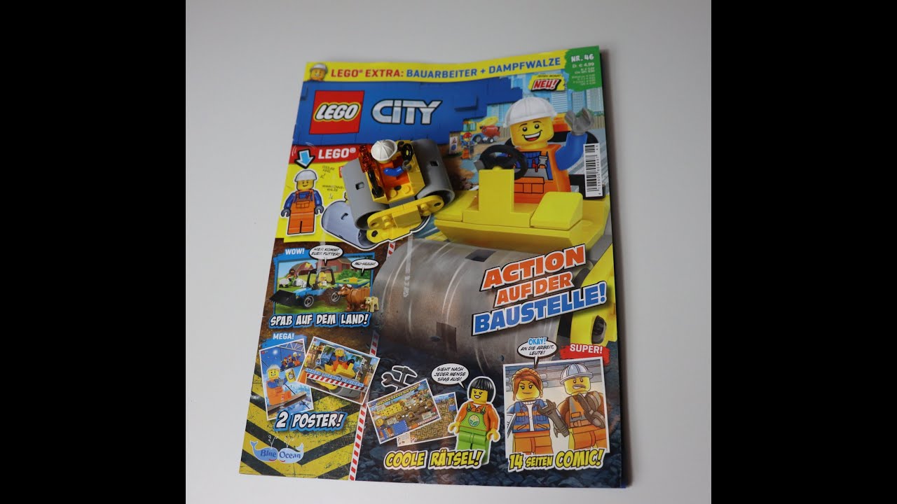 Die Walze kommt! Lego City Heft Nr. 46 Review - YouTube