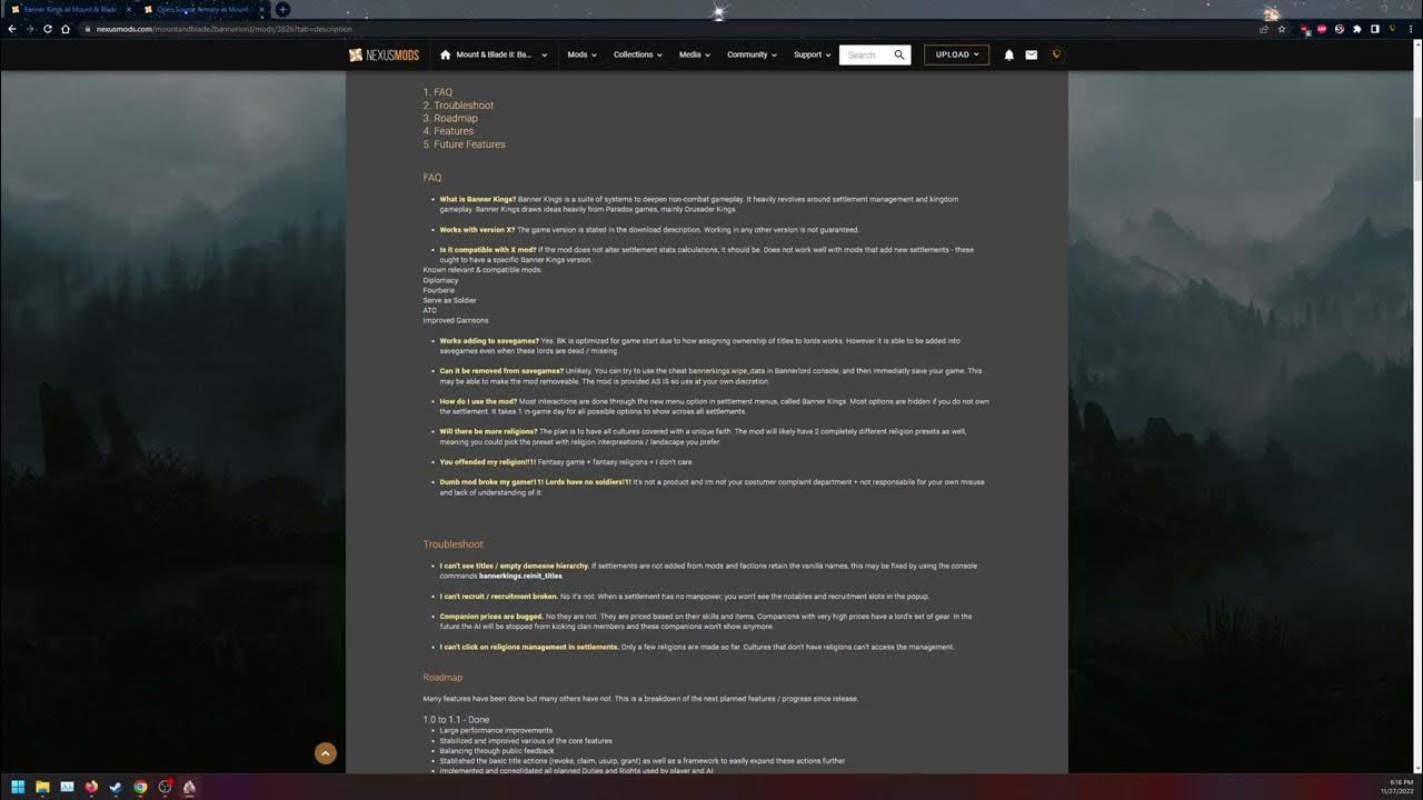 BannerKings (Bannerlord 1.0.1+) Full Release Install / Setup Guide - YouTube