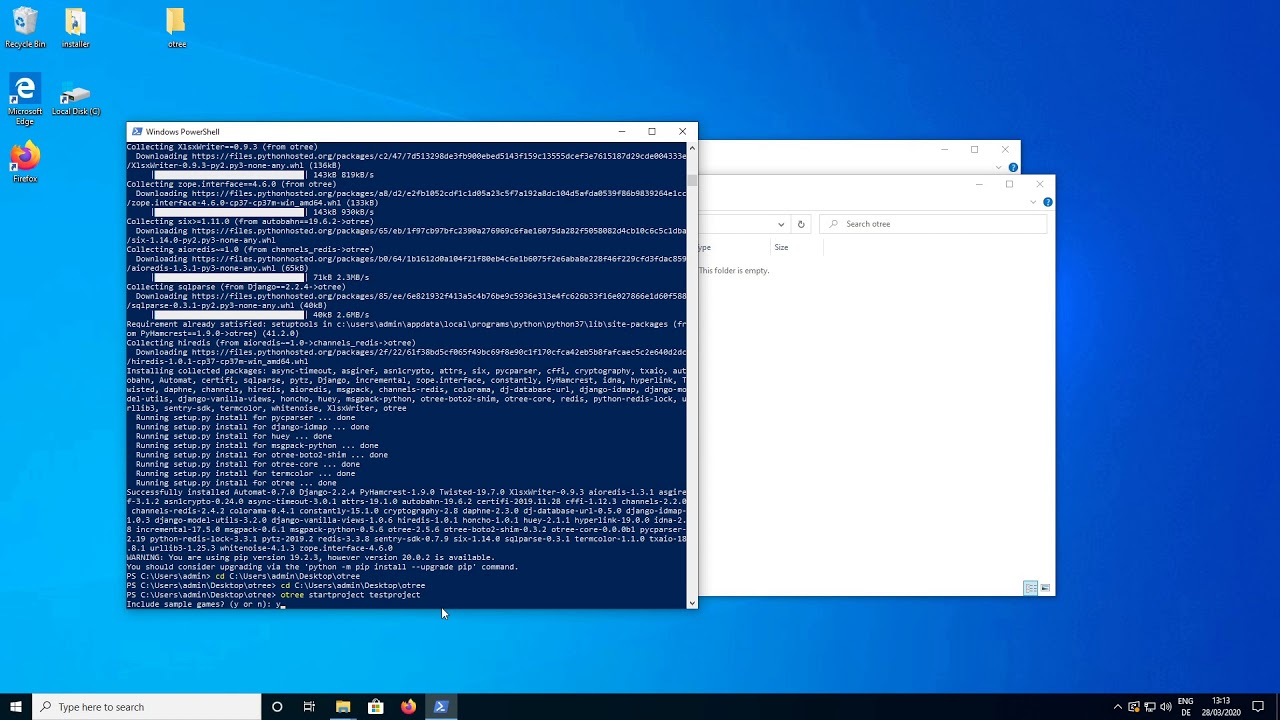Install oTree Tutorial - YouTube
