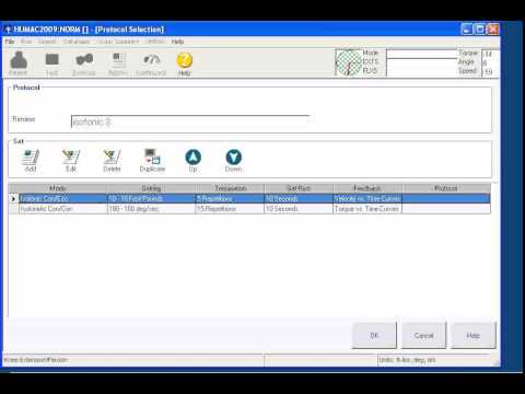 Humac Norm Protocol creation - YouTube