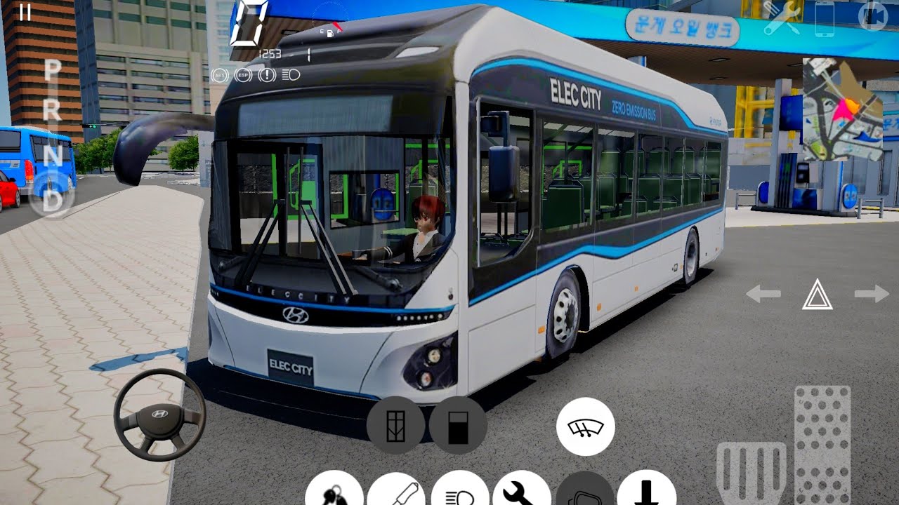 Coach Bus Simulator Gameplay - Bus Refueling City Driving - Bus Game ...