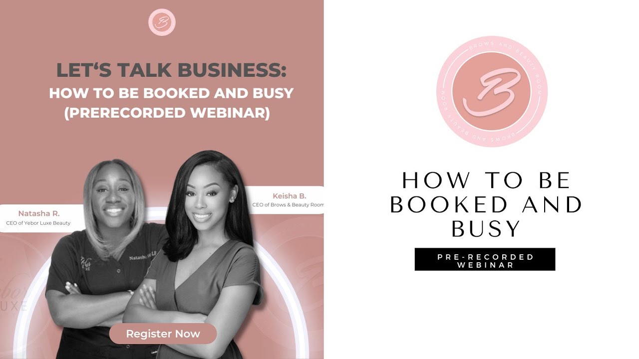 How To Get Booked & Busy Precorded Webinar - YouTube