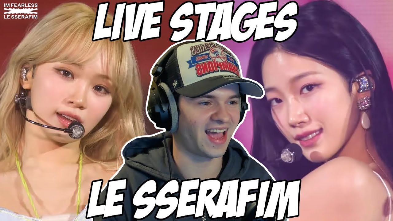 LE SSERAFIM (르세라핌) 'EASY', 'Swan Song' & 'Smart' Live Stages | REACTION ...
