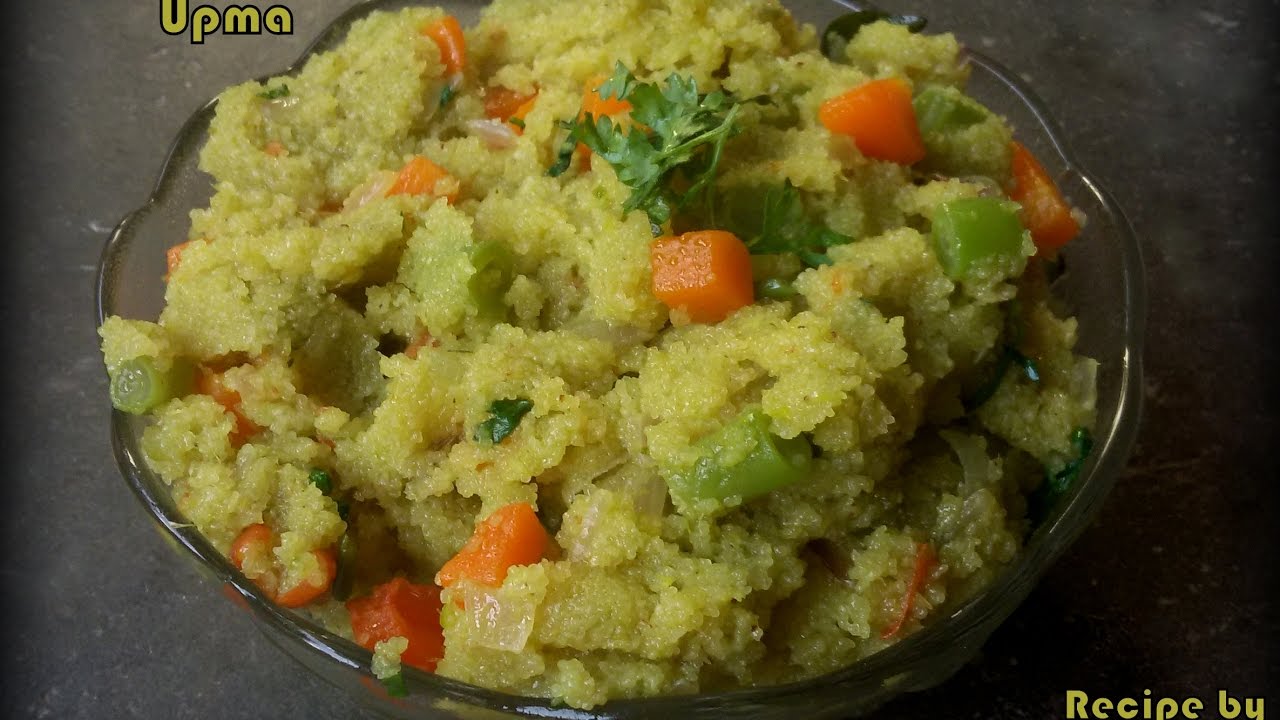 Vegetable Masala Upma (Tamil) | Anu's Tamil Kitchen - YouTube