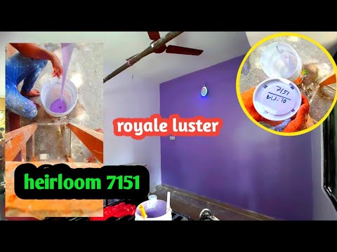 heirloom 7151 lw10 shade royale luxury emulsion luster - YouTube