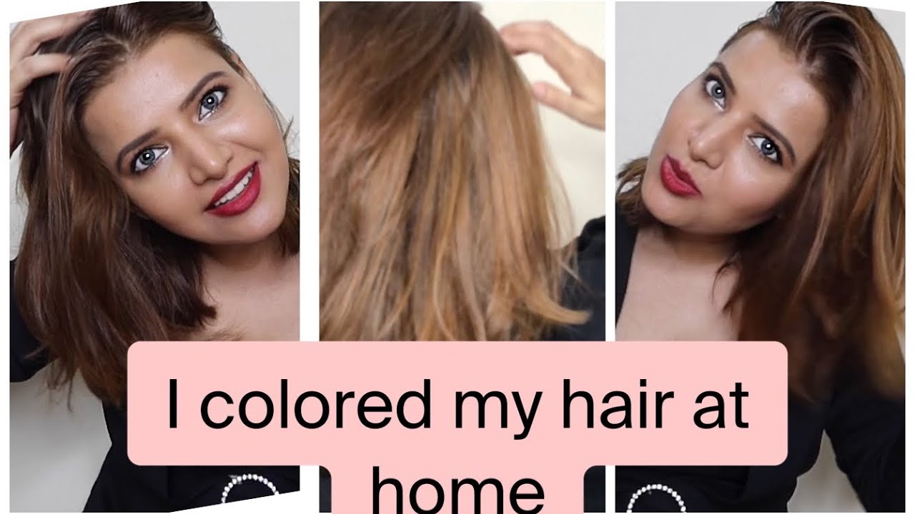 I COLORED MY HAIR AT HOME 🤷🏼‍♀️ - YouTube