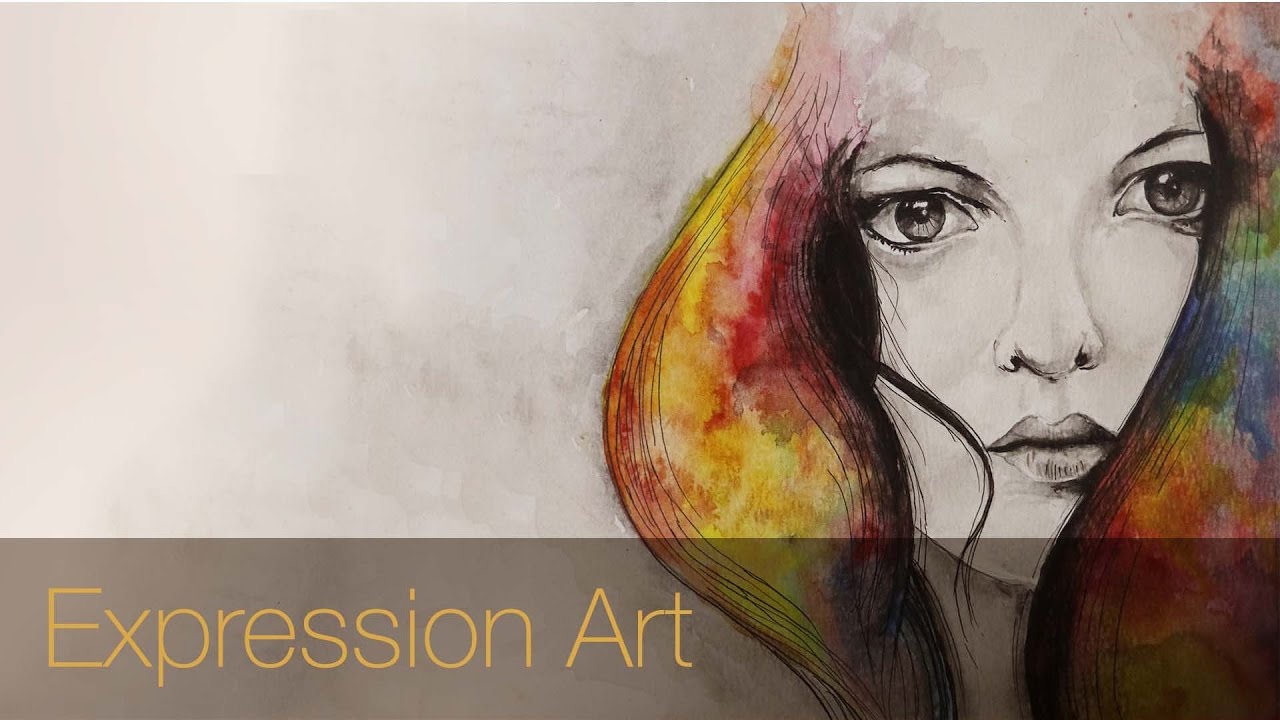 A Girl of Dreams | Expression Art | Time lapse Video - YouTube