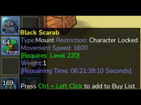 Everyone got a black scarab mount for a week? - YouTube