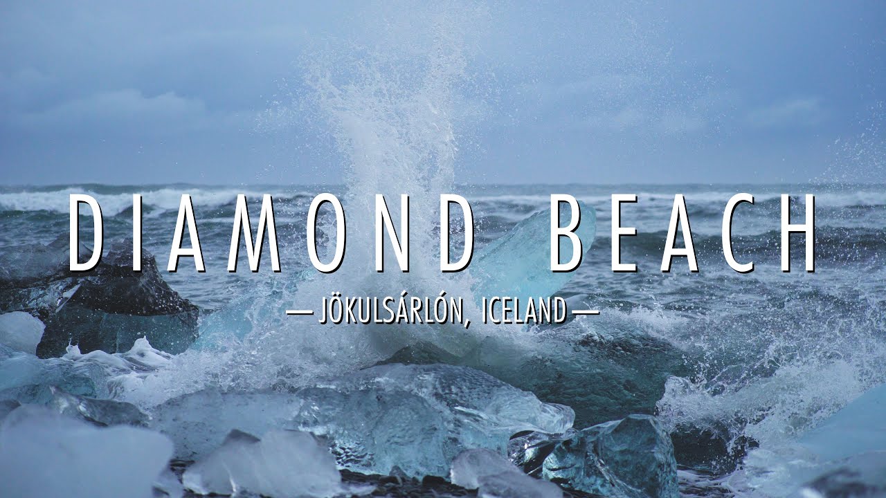 Hielo y olas / Ice & Waves – Diamond Beach, Iceland [1 HOUR] 4K - YouTube