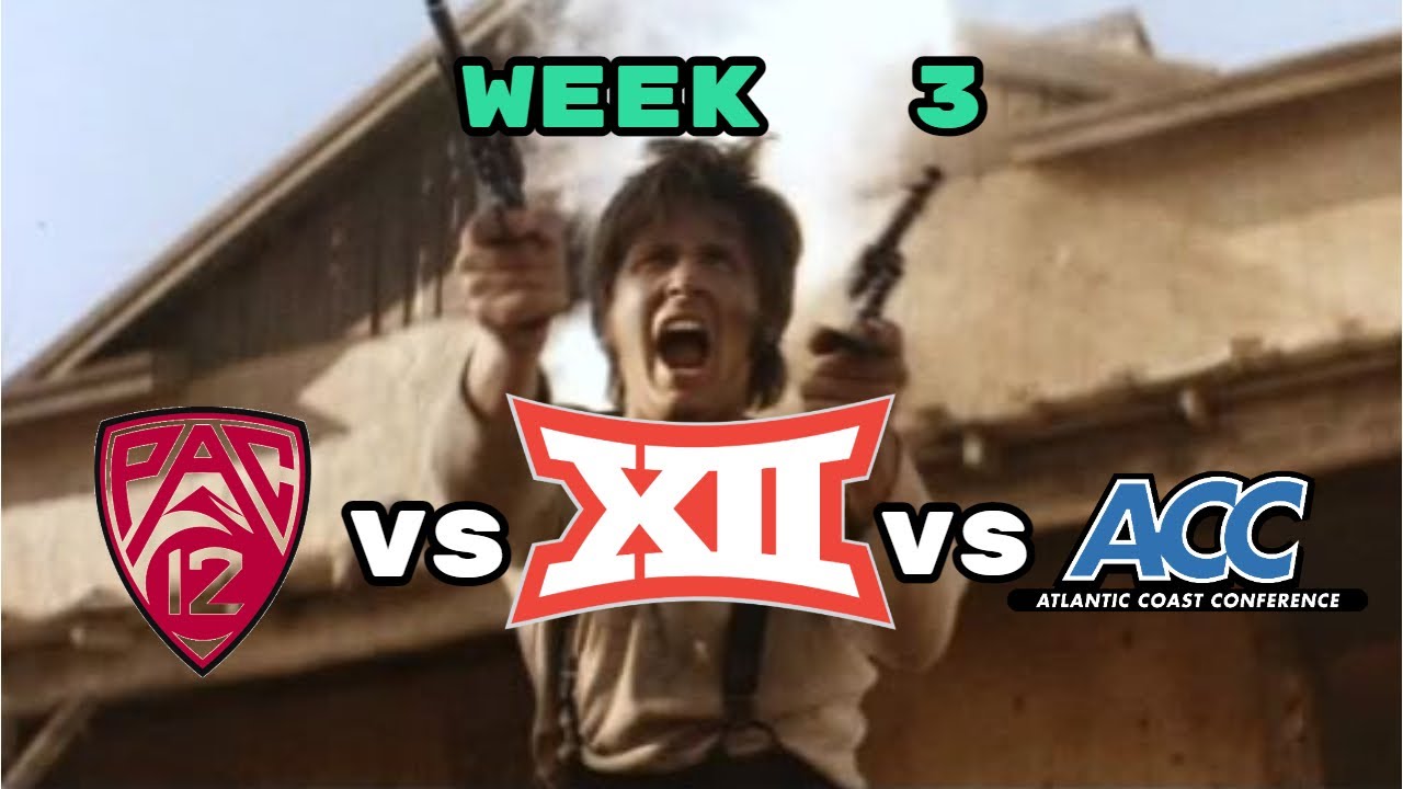 Big 12 vs Pac 12 vs ACC week 3 - YouTube