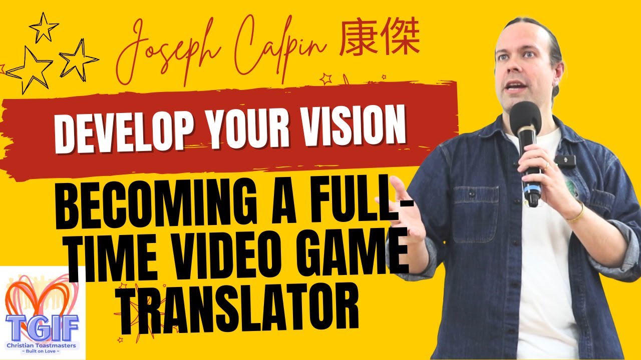 Becoming a Full time Video Game Translator by Joseph Calpin [Develop Your Vision] - YouTube