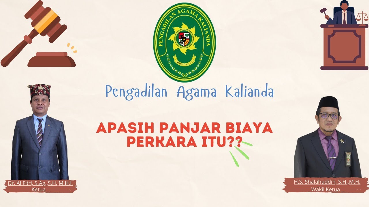 Satu Menit Bersama PA Kalianda "Apa sih Panjar Biaya Perkara?" - YouTube