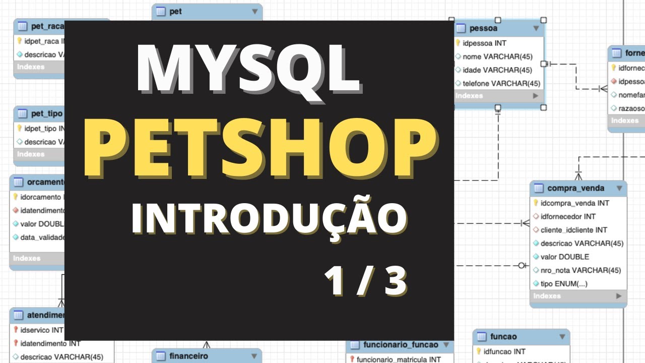 Modelagem de Banco de Dados para Petshop parte 1 de 3 - Introdução a ...