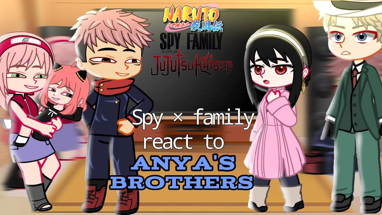 Spy x Family react to Anya's Brothers (Gacha Club) Spy × family, Naruto ...