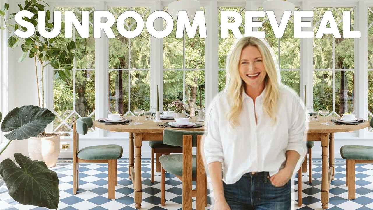 How Emily Henderson Built a Bold & Classic Sunroom in Her Modern ...