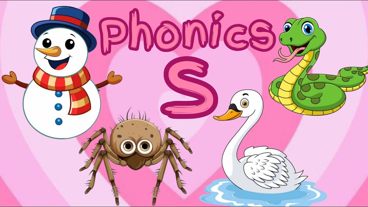 Phonics of letter S with Happy brain kids learning | phonics - YouTube