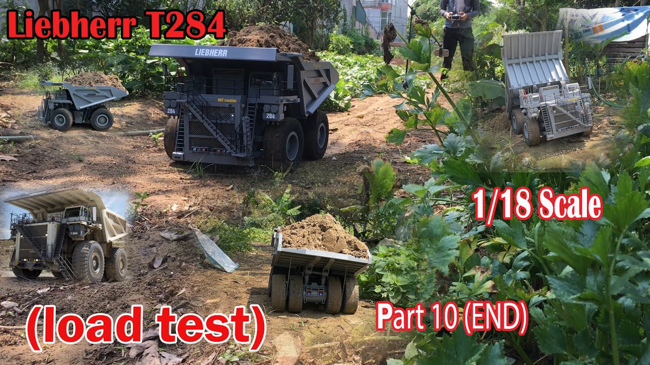 Test my homemade Liebherr T284 RC car, from PVC, 1/18 scale | Part 10 ...