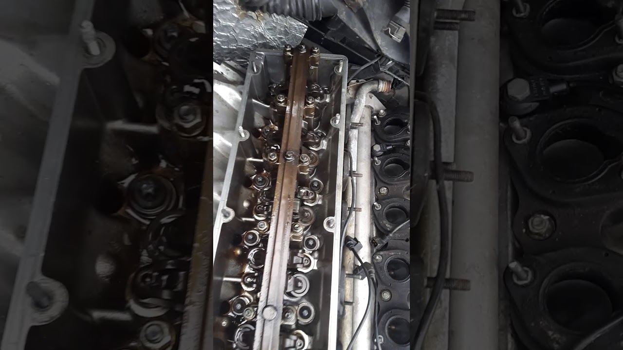 M73 BMW engine turning cams to watch oiler - YouTube