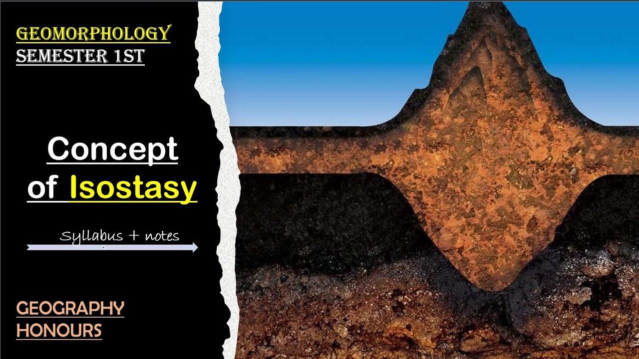 THEORY OF ISOSTASY||GEOMORPHOLOGY SEM 1||THEORY OF ISOSTASY ACCORDING ...