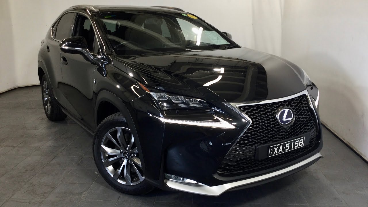 Lexus NX300h E-CVT AWD F Sport 2017 Black Stk Number - 67747 - YouTube