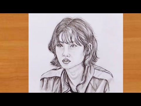 How to draw Hoyeon jung |Squid game actress drawing |player 067 drawing ...