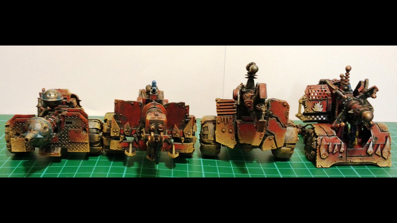 warhammer 40k ork army mek gun trukk model waz style - YouTube