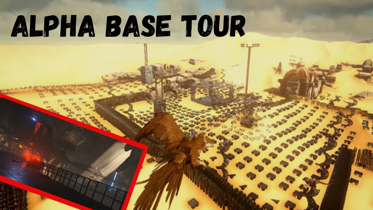 ALPHA Base Tour Ark - Scorched Church cave - YouTube