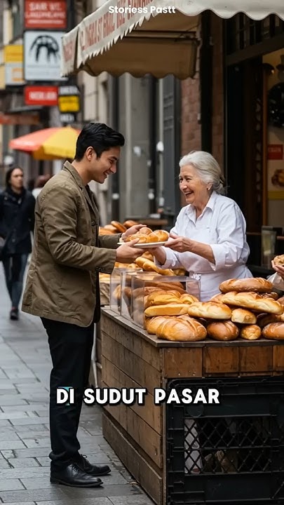 Pria Asal Indonesia Merubah Nasib Seorang Lansia Penjual Roti Di Italia‼️#shortai # ...