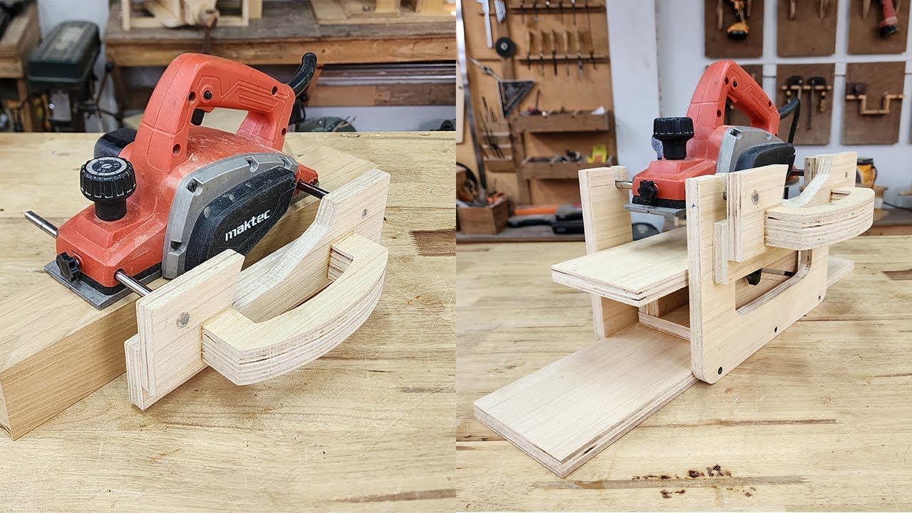 Homemade DIY Benchtop Jointer Tool for Woodworking Concept - YouTube