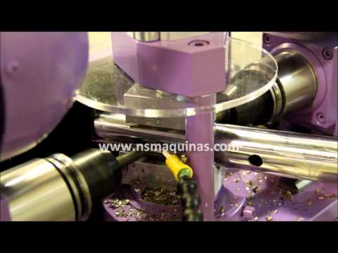 TDM2 AT Automatic Tube Drilling Machine - YouTube