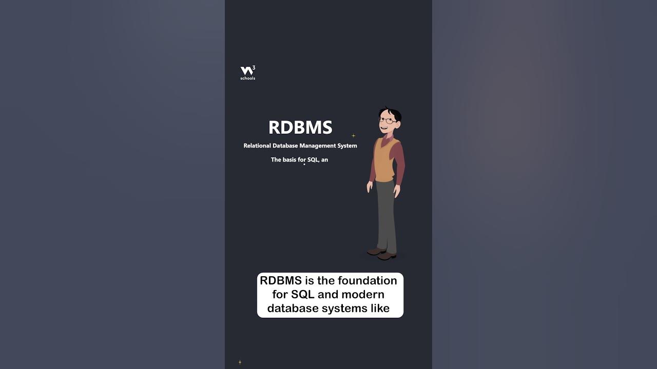 SQL Introduction - Part 5 - RDBMS #sql #programming #w3schools - YouTube