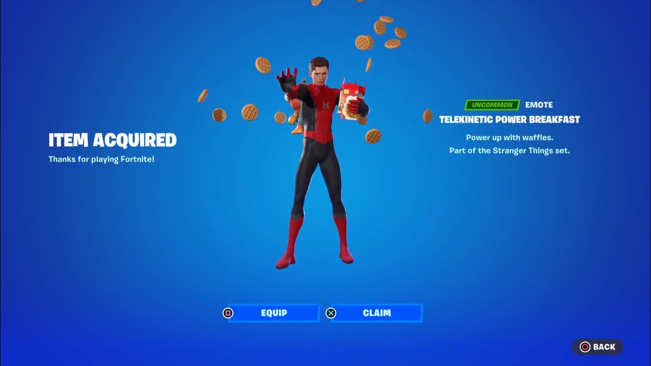 Buying the Telekinetic Power Breakfast emote in Fortnite - YouTube